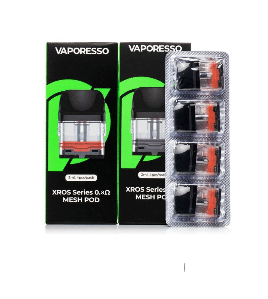 Vaporesso – Xros Replacement Cartridge w/Coil Mesh 0.8ohm, 4pc/pack ...